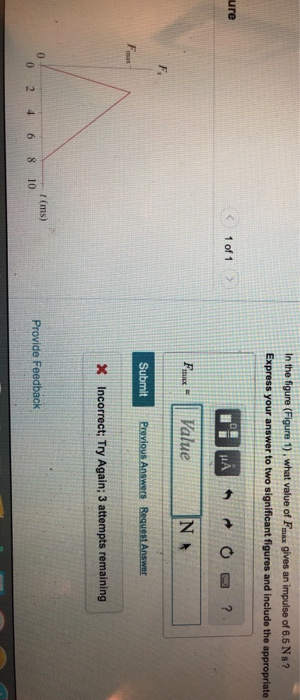 Solved In the fgure (Figure 1), what value of Fmax gives an | Chegg.com