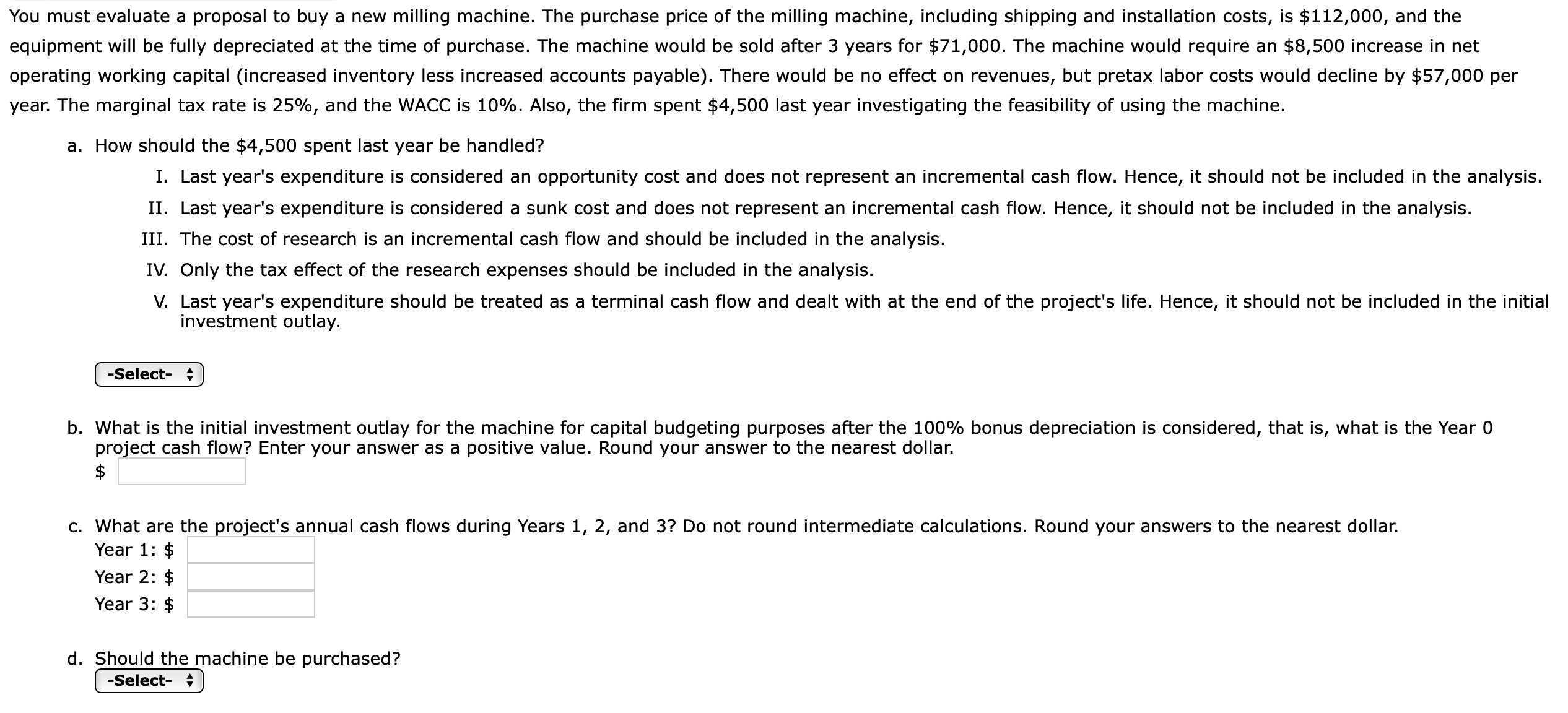 Solved You must evaluate a proposal to buy a new milling | Chegg.com