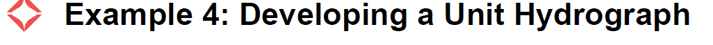 Solved Example 4: Developing a Unit HydrographDetermine the | Chegg.com