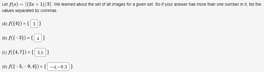 Solved Let f(x)=⌈x/3⌉. We learned that the floor and the | Chegg.com