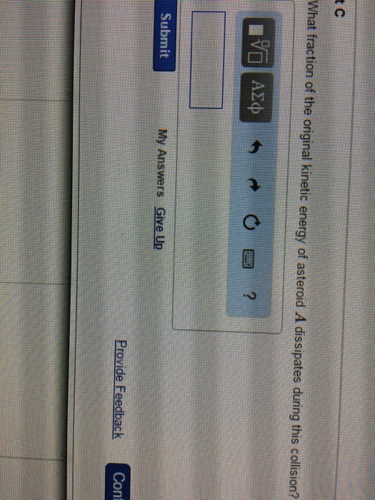 Solved xercise 8.3 Asteroid Collision Two asteroids of equal | Chegg.com