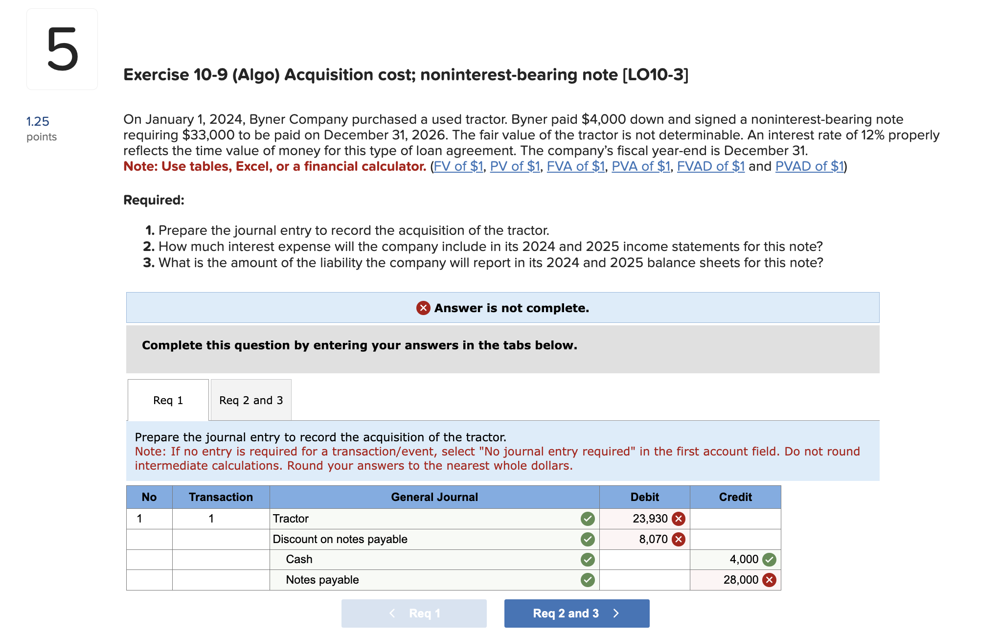 Solved Exercise 10-9 (Algo) ﻿Acquisition cost; | Chegg.com
