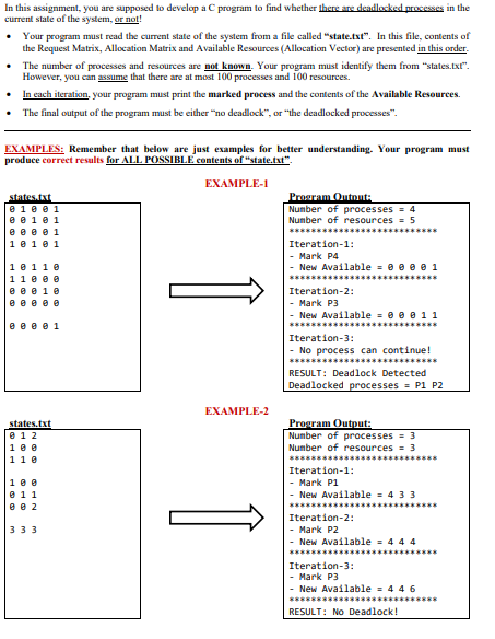Solved In this assignment, you are supposed to develop a C | Chegg.com
