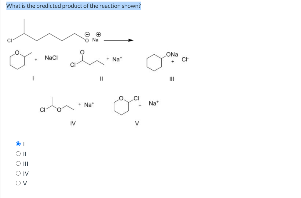 Solved What is the predicted product of the reaction shown? | Chegg.com