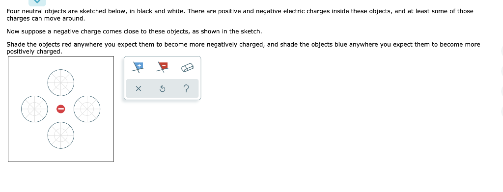 Solved Four neutral objects are sketched below, in black and | Chegg.com