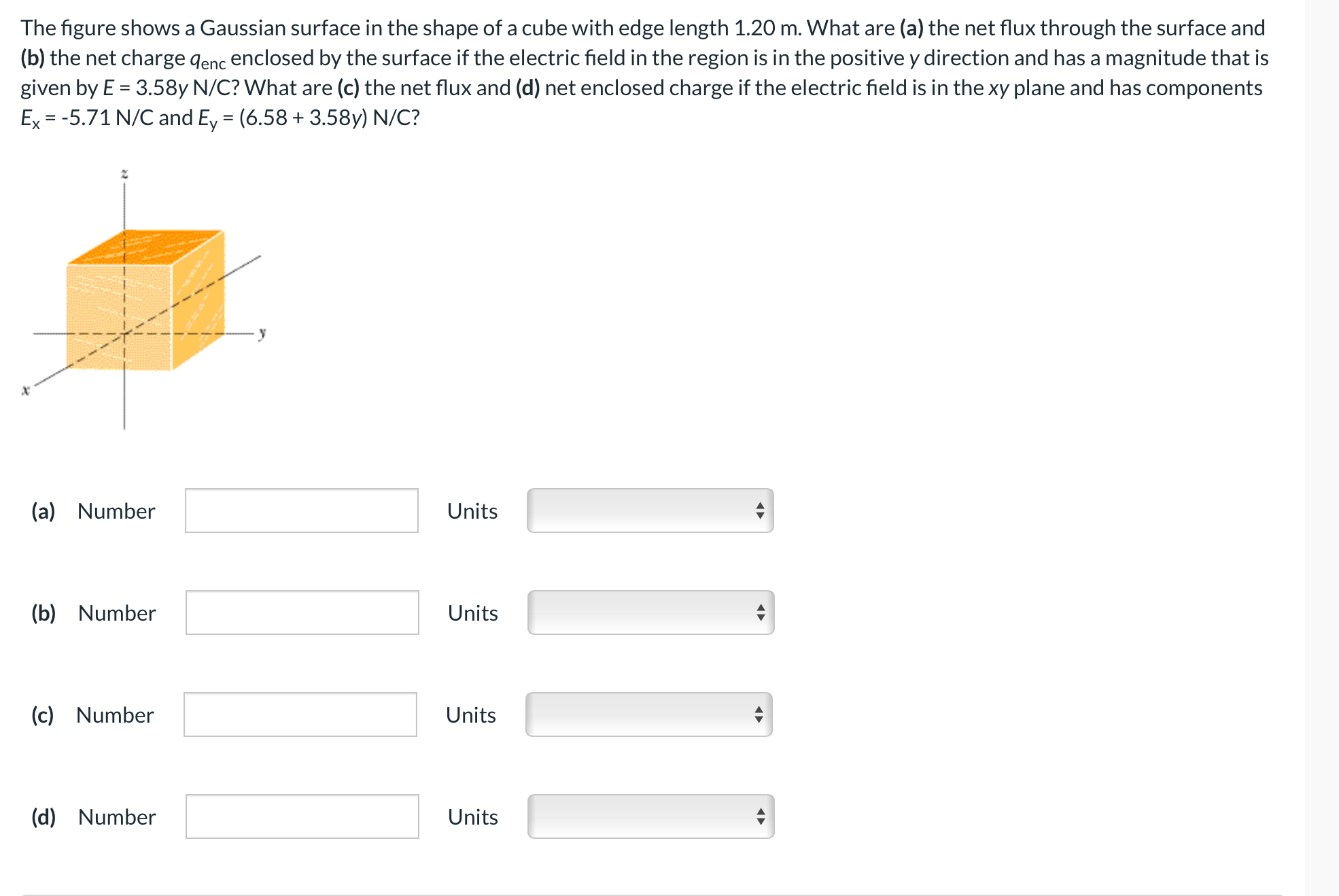 Solved The figure shows a Gaussian surface in the shape of a | Chegg.com