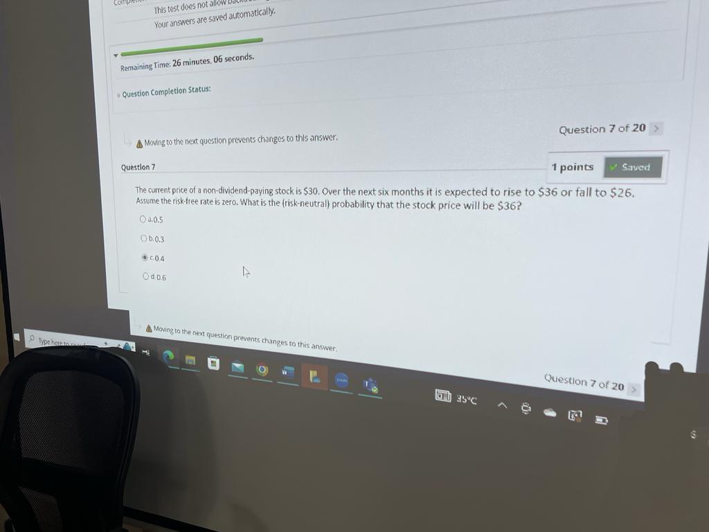 Solved When the stock price increases with all else | Chegg.com