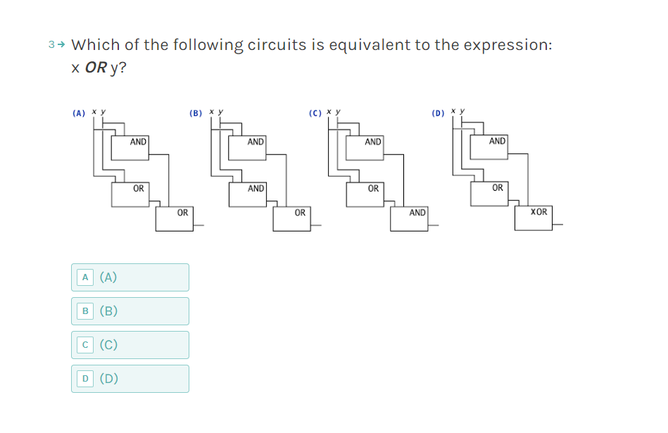 Solved 4+ Which of the given boolean expressions corresponds | Chegg.com