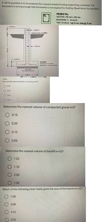A bil of quartities is to be prepared for a square | Chegg.com