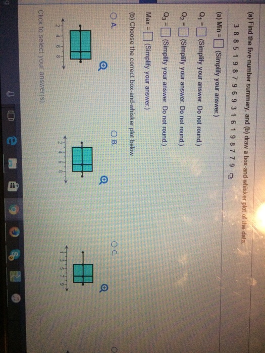 Solved Find the five-number summary, and (b) draw a box-an | Chegg.com