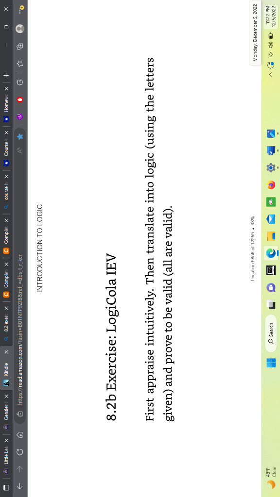 8.2b Exercise: LogiCola IEV First appraise | Chegg.com