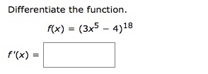 Solved Differentiate the function. 3x2 4x 5 -dy. | Chegg.com