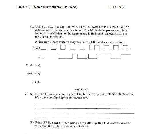 Procedure: Use EWB to design the following circuits, | Chegg.com