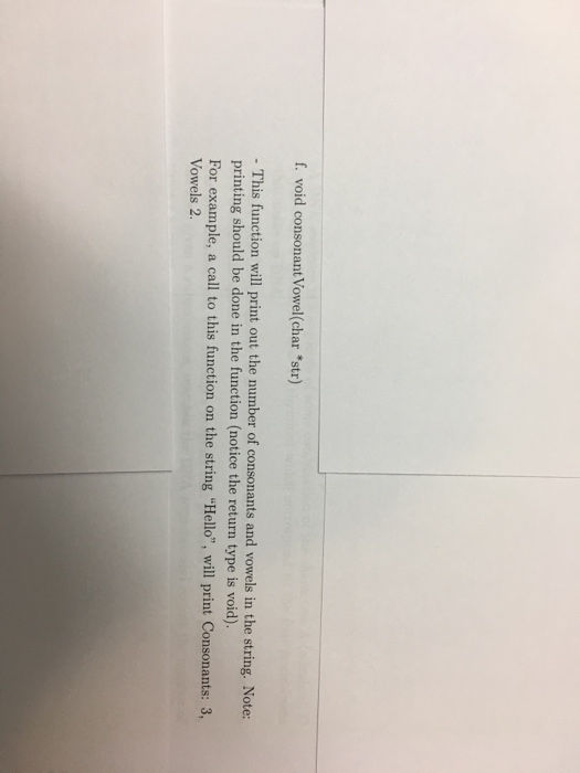 Solved This function will print out the number of consonants | Chegg.com