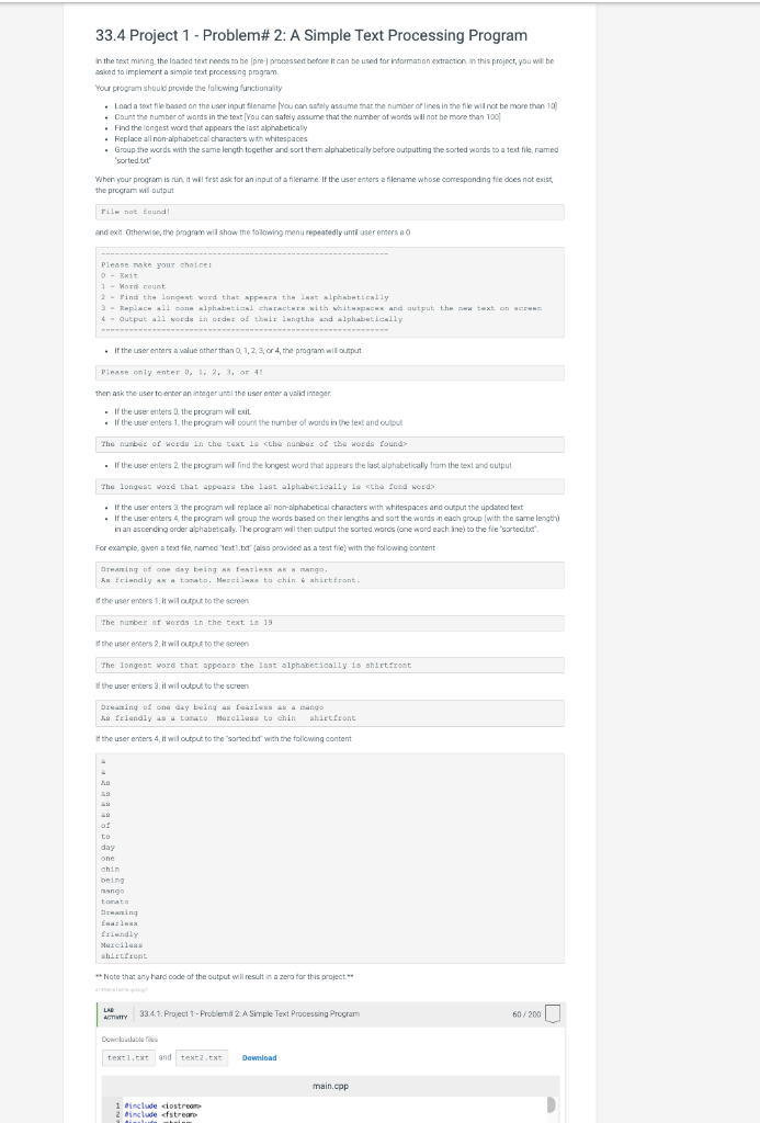 Solved Answer in C++ please & try to do it with a switch | Chegg.com