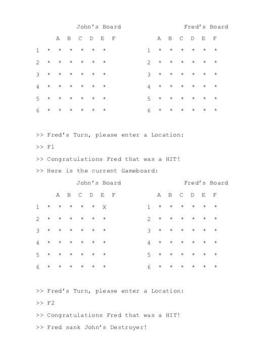 Solved C++ Battleship This program will include: - | Chegg.com