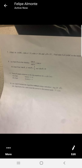 Solved Felipe Almonte Active Now 1 la MAIide1s sde-2 nd | Chegg.com
