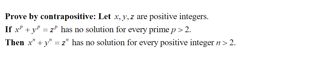Solved Prove by contrapositive: Let x,y,z ﻿are positive | Chegg.com