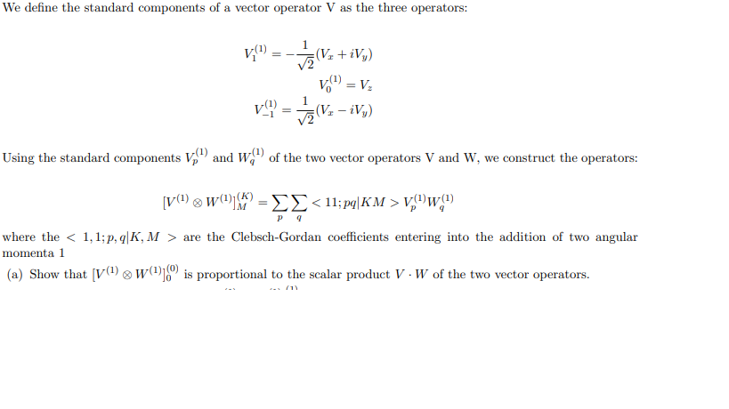 Solved We define the standard components of a vector | Chegg.com