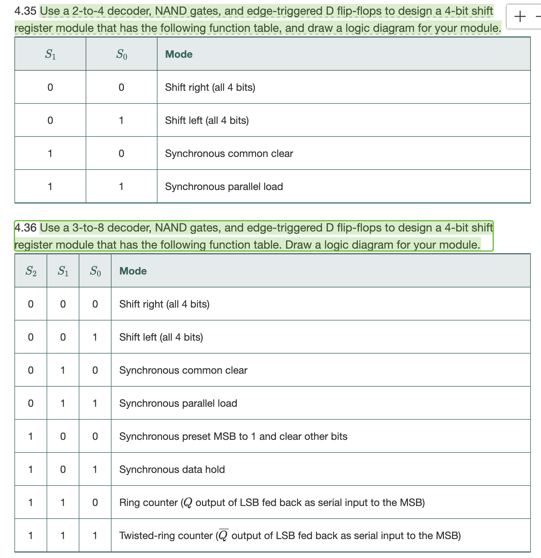 Solved 4.35 Use a 2-to-4 decoder, NAND gates, and | Chegg.com