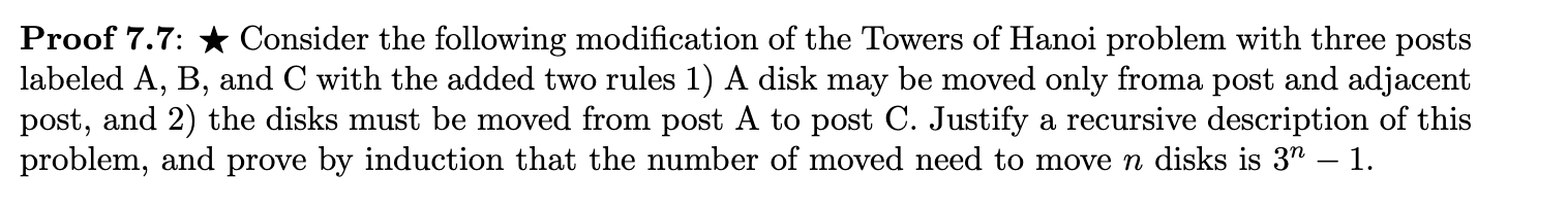 Solved Proof 7.7: ⋆ Consider the following modification of | Chegg.com