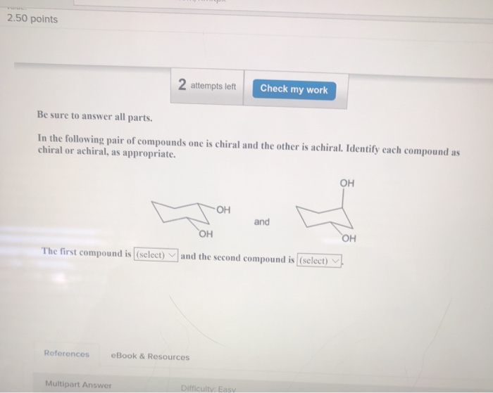 Solved: 2.50 Points 2 Attempts Left Check My Work Be Sure ... | Chegg.com Solved: 2.50 Points 2 Attempts Left Check My Work Be Sure ... | Chegg.com