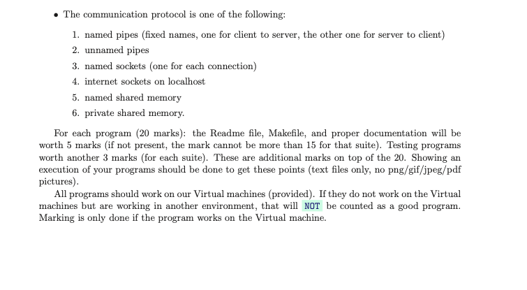 Solved Inter Process Communication You need to create a | Chegg.com