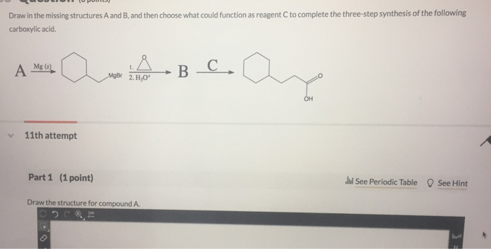 Solved Draw in the missing structures A and B, and then | Chegg.com