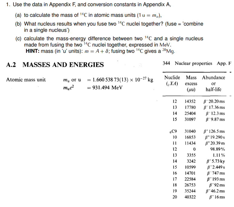 Solved 1. Use the data in Appendix F, and conversion | Chegg.com