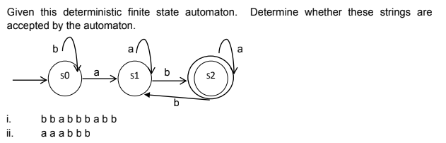 Solved Given This Deterministic Finite State Automaton 0756