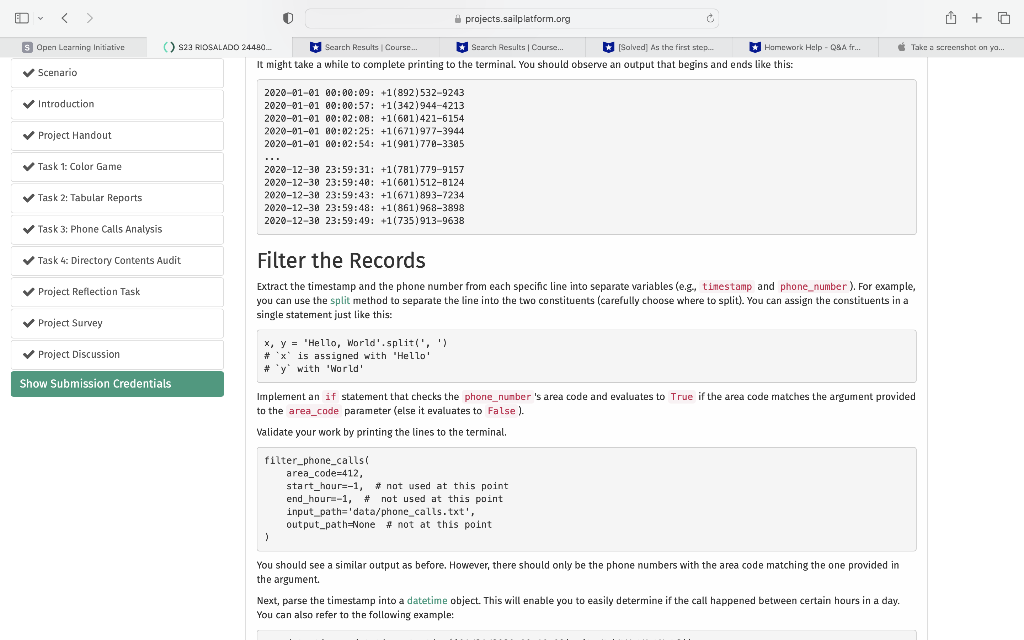 Solved Filter the Records Extract the timestamp and the | Chegg.com