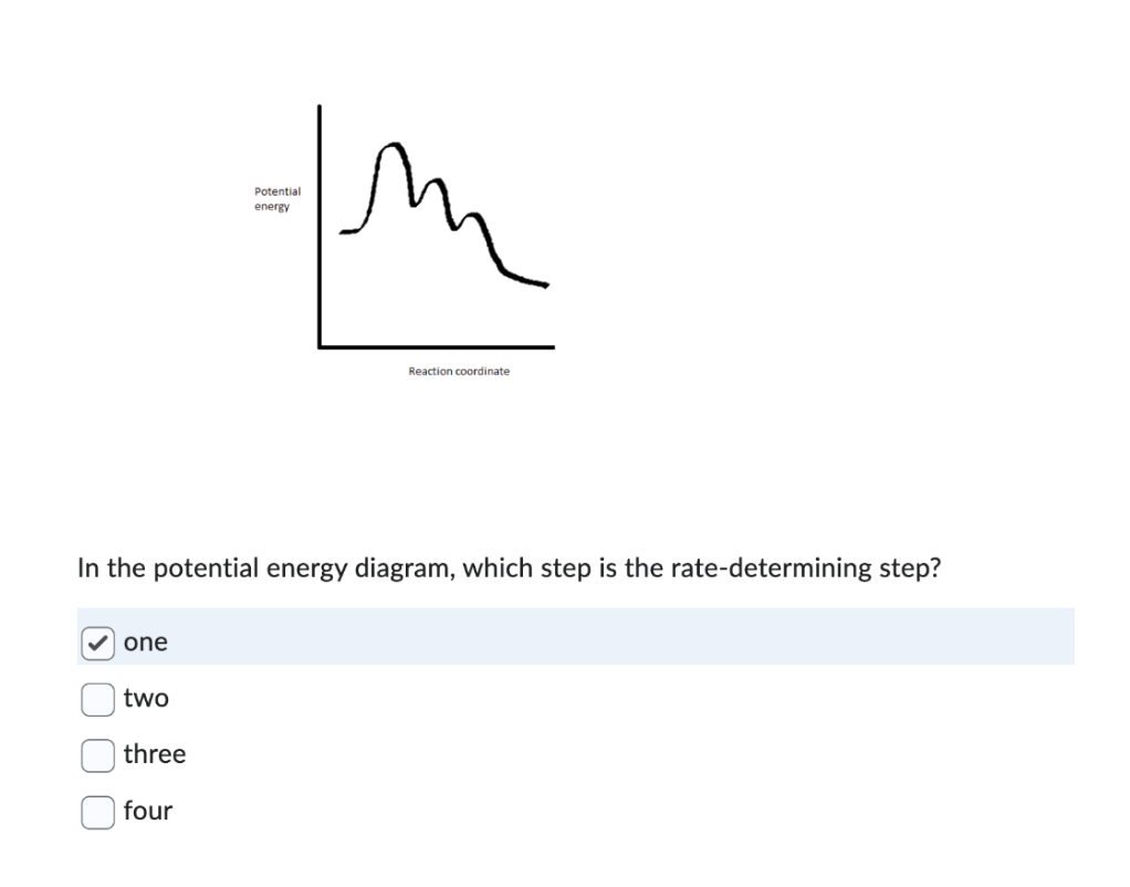 Solved In the potential energy diagram, which step is the | Chegg.com