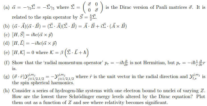 Solved The Exact Solution Of Hydrogen Atom From The Dirac