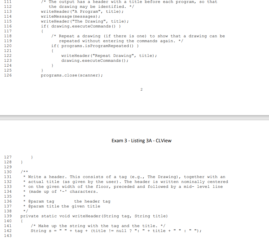 Solved What are the purposes of the code at line 135 of the | Chegg.com