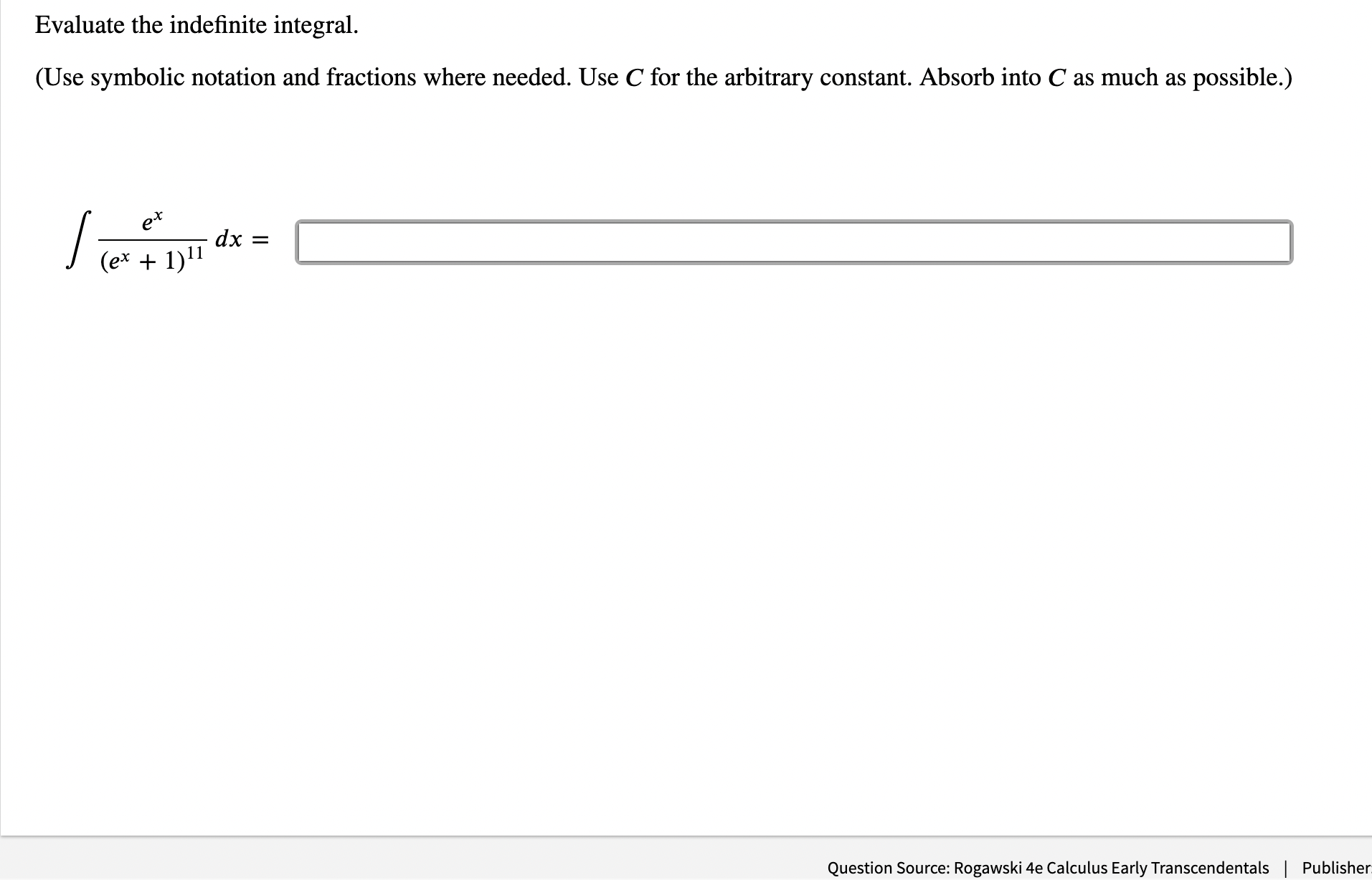 Solved Evaluate the indefinite integral.(Use symbolic | Chegg.com