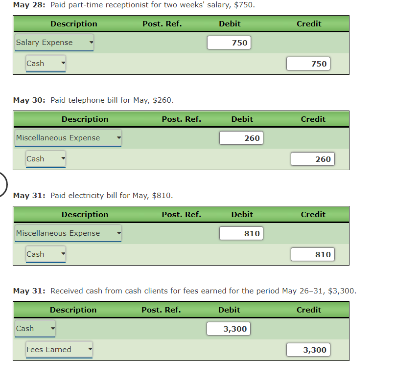 Solved Journalize each of the May transactions using Kelly | Chegg.com