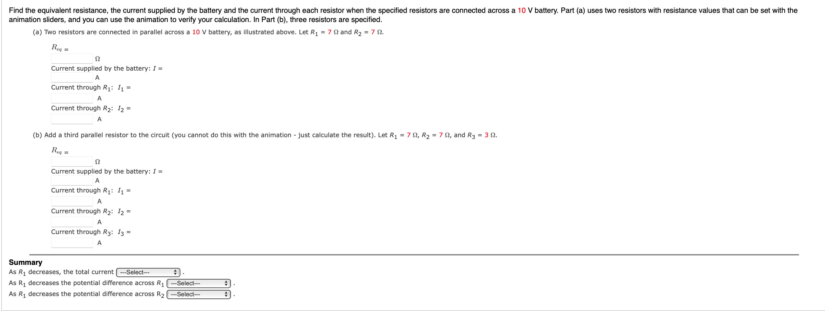 Solved Find the equivalent resistance, the current supplied | Chegg.com