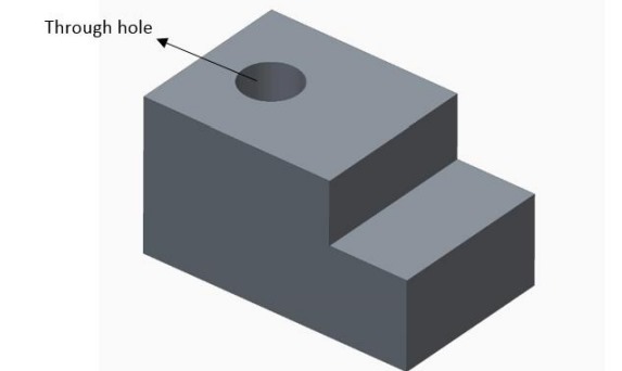 Solved Given The 3d Modeling Of A Part Below A Using Only 5311