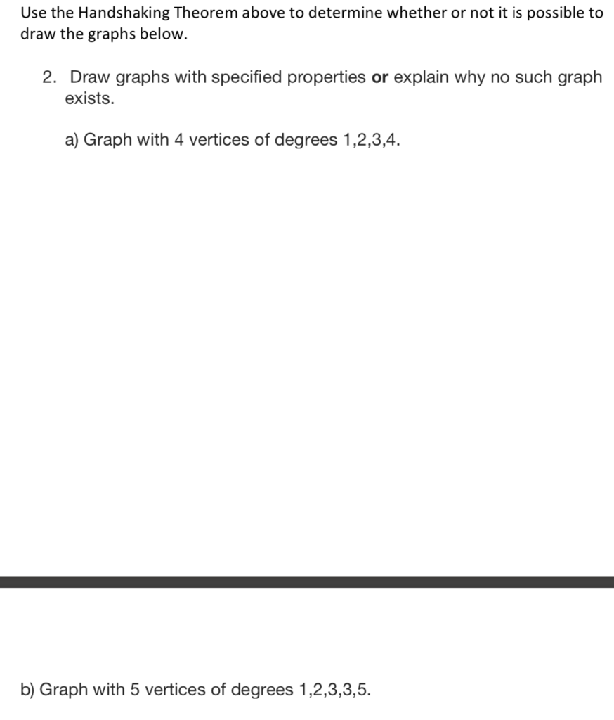 Solved Use the Handshaking Theorem above to determine | Chegg.com