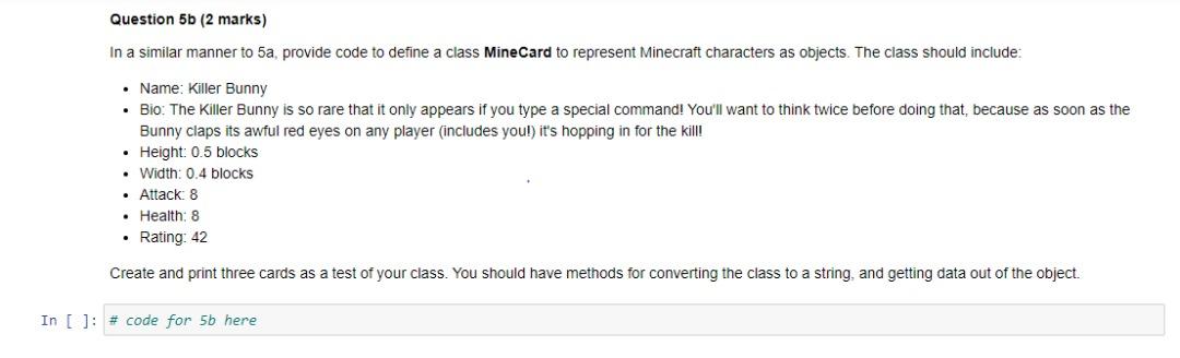 Solved Question 5b (2 marks) In a similar manner to 5a, | Chegg.com