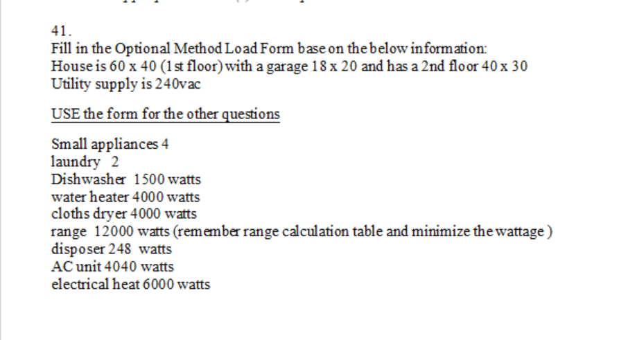 Solved 41. Fill in the Optional Method Load Form base on the | Chegg.com