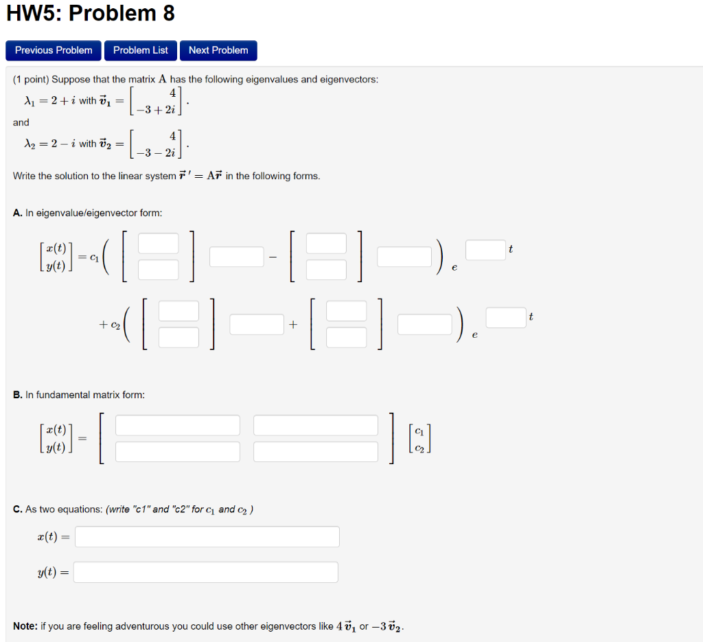 Solved HW5: Problem 8 Previous Problem Problem List Next | Chegg.com