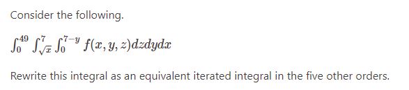 Solved Consider the | Chegg.com