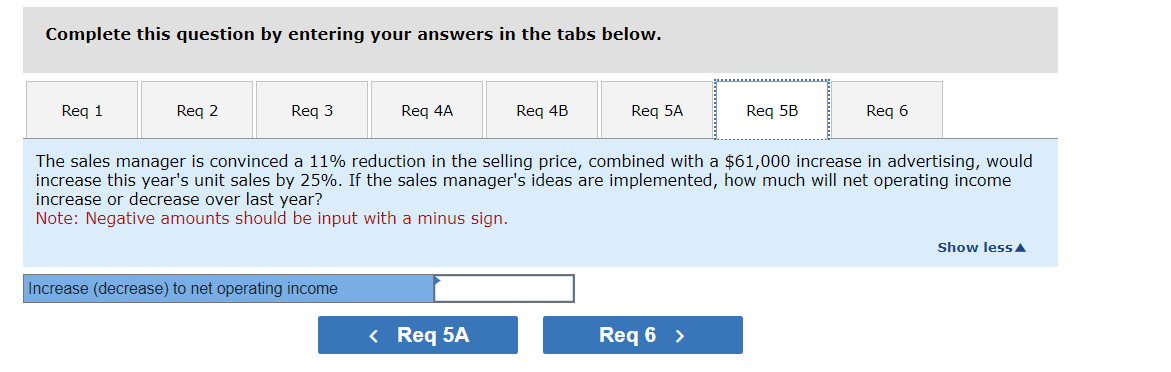 Solved Problem 5-23 (Algo) CVP Applications; Contribution | Chegg.com