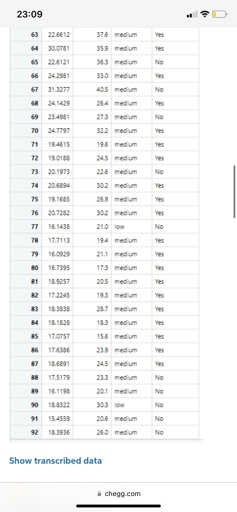 23:09 Filter chegg.com23:09 | Chegg.com