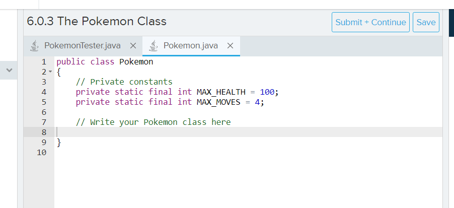 Solved public class Move 2. \{ // Copy over your Move class | Chegg.com