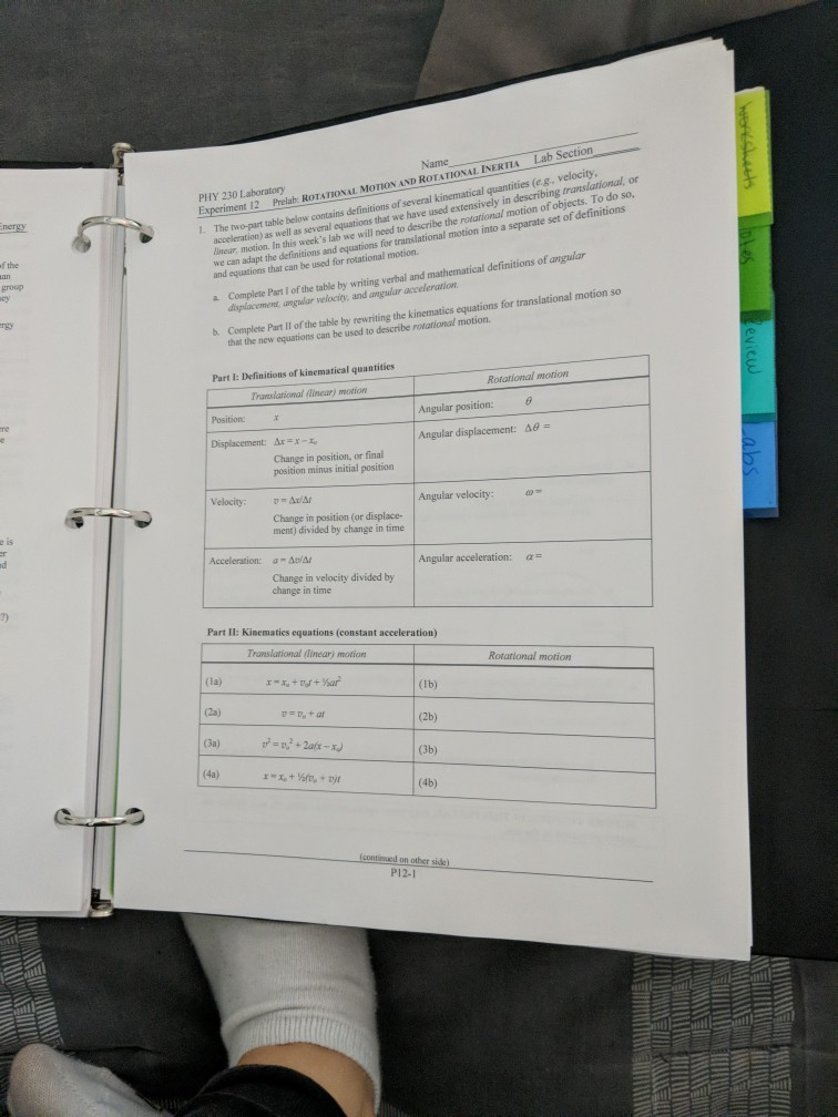 Solved rinent The two-part table below contains definitions | Chegg.com
