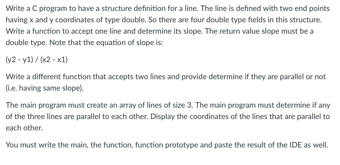 Solved Write a C program to have a structure definition for | Chegg.com