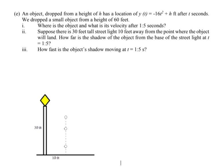 Solved E An Object Dropped From A Height Of H Has A