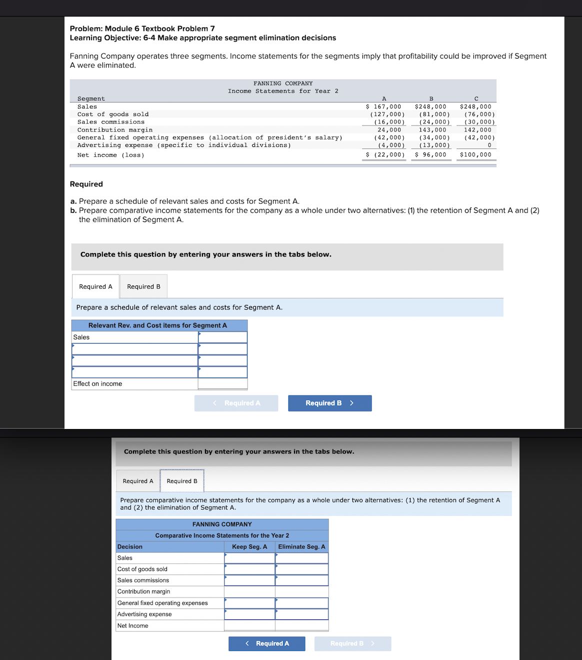 Solved Problem: Module 6 ﻿Textbook Problem 7Learning | Chegg.com